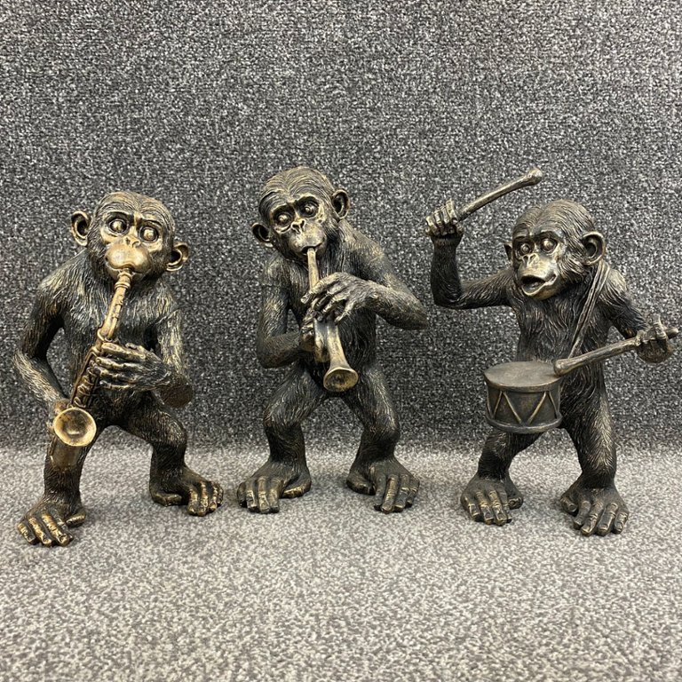 Set of 3 Musical Monkeys