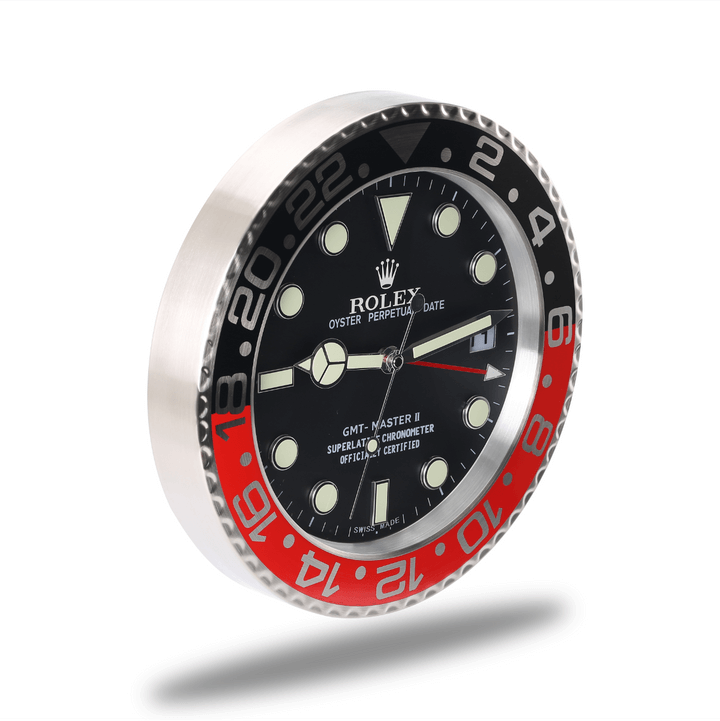 Rolex Red/Black GMT-Master II Clock
