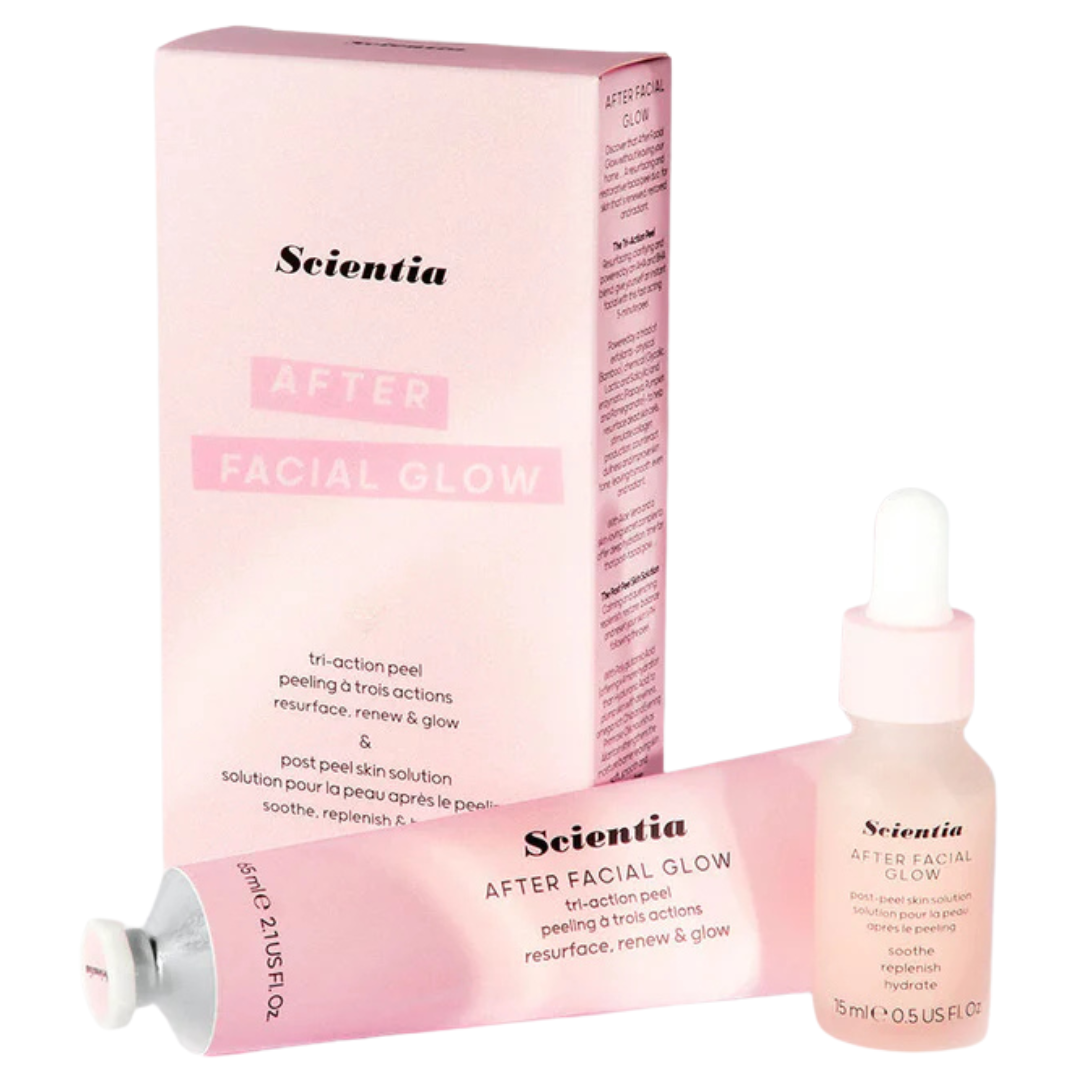 Scientia Afer Facial Glow Resurfacing Mask & Restorative Serum Duo Set.