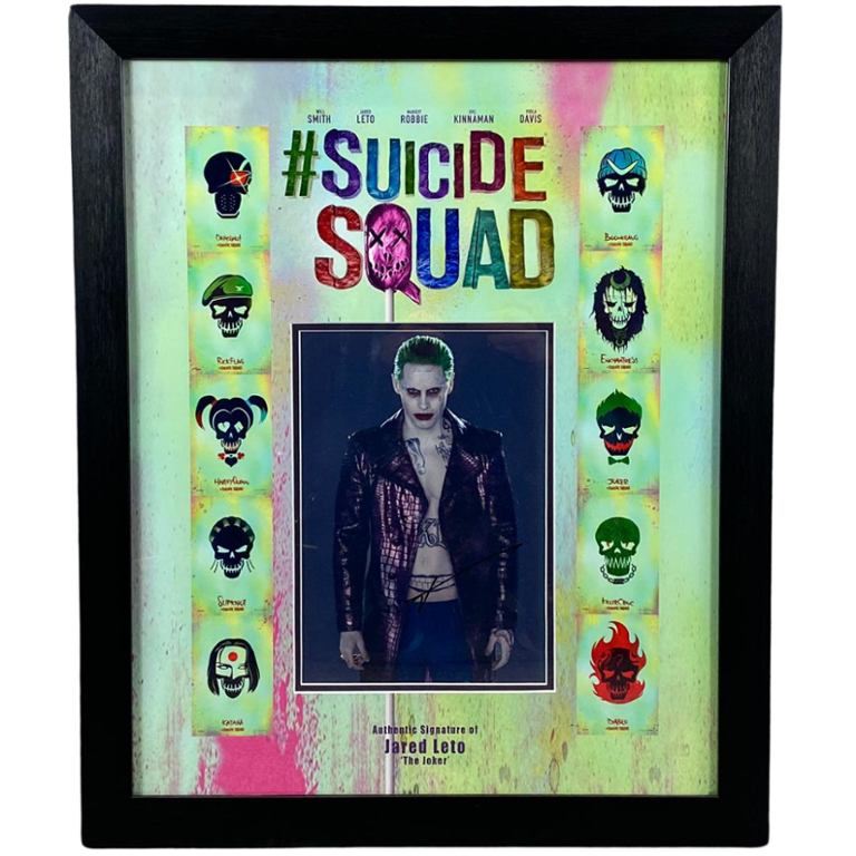 Jared Leto Signed 'The Joker' Suicide Squad Picture
