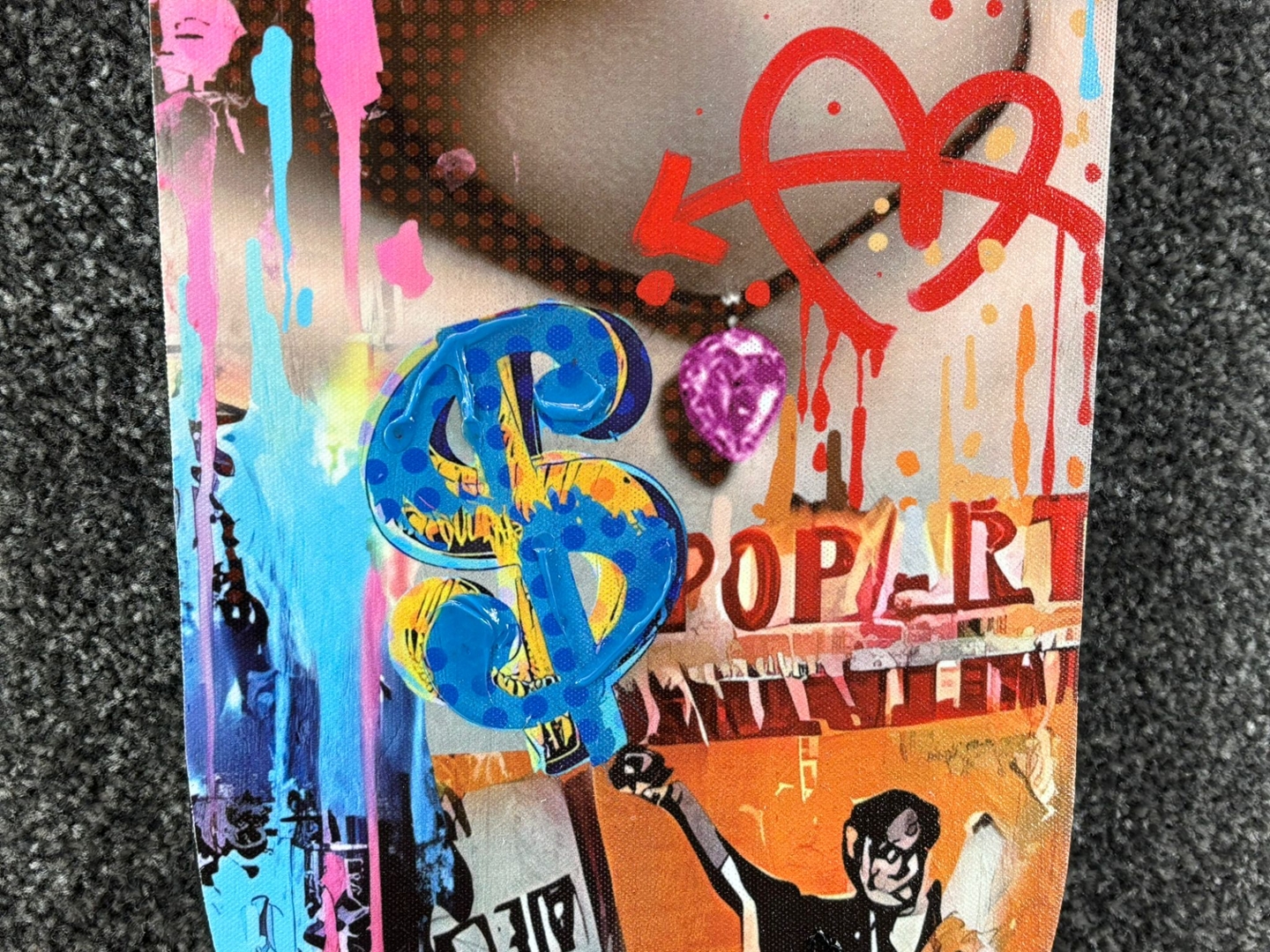 LED Urban Wall Art Skateboard of Marilyn Monroe