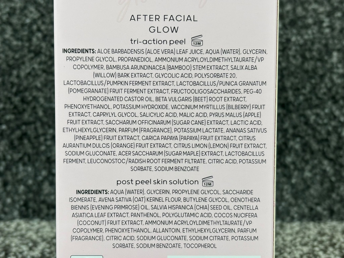 Scientia Afer Facial Glow Resurfacing Mask & Restorative Serum Duo Set.