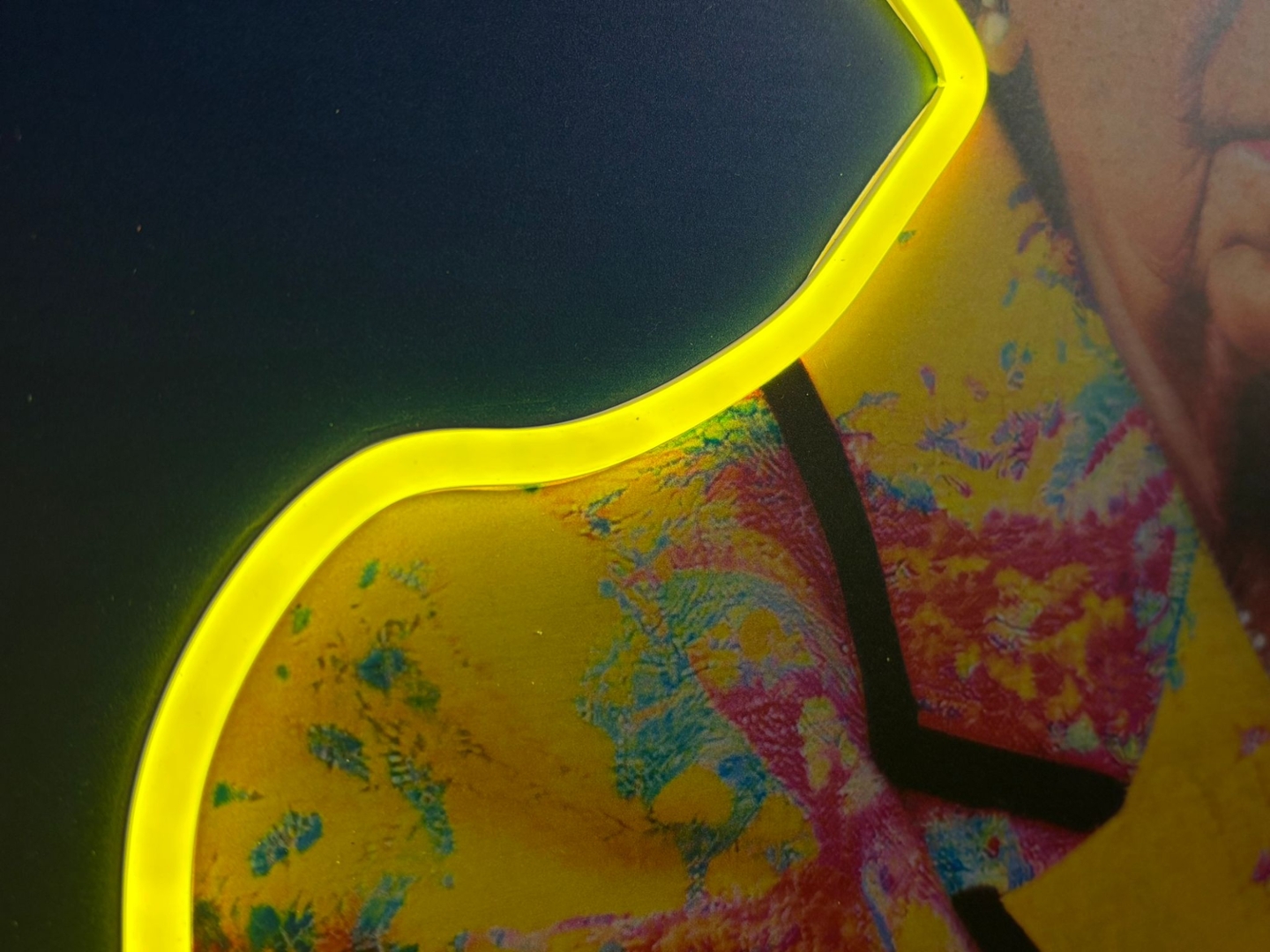 Framed LED Wall Art Picture of Queen Elizabeth with a Gun