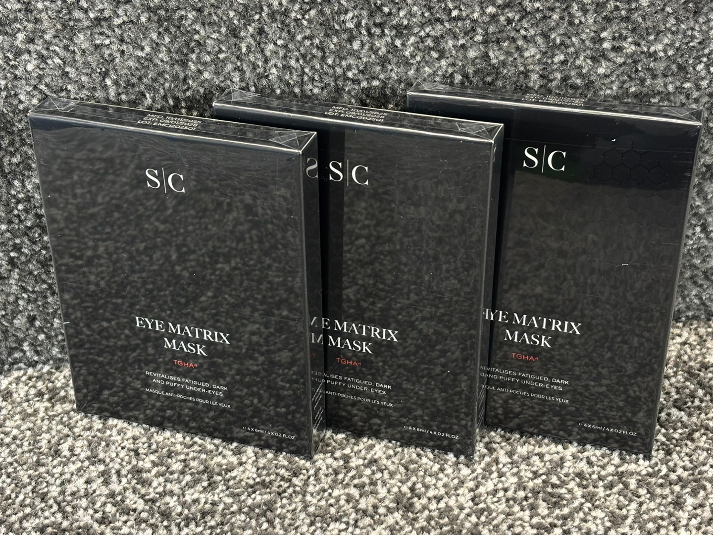 Collection of 3 Sets of SKIN|CYCLES Eye-Matrix Eye Masks.