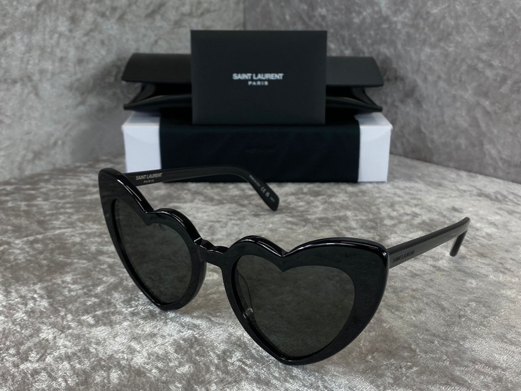 Saint Laurent SL181 Lou Lou 001 Black Sunglasses